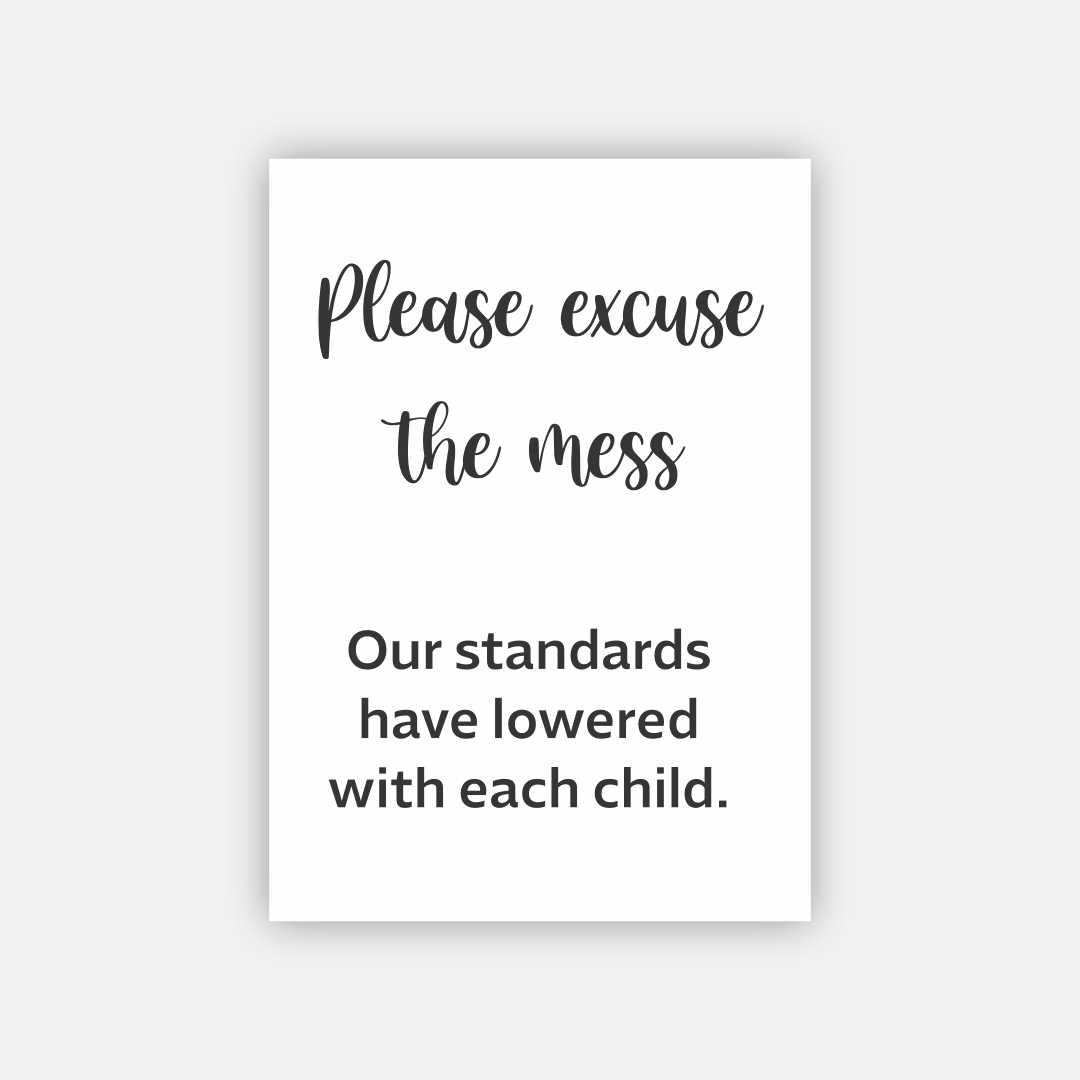 Poster - Please Excuse The Mess | Rareflair