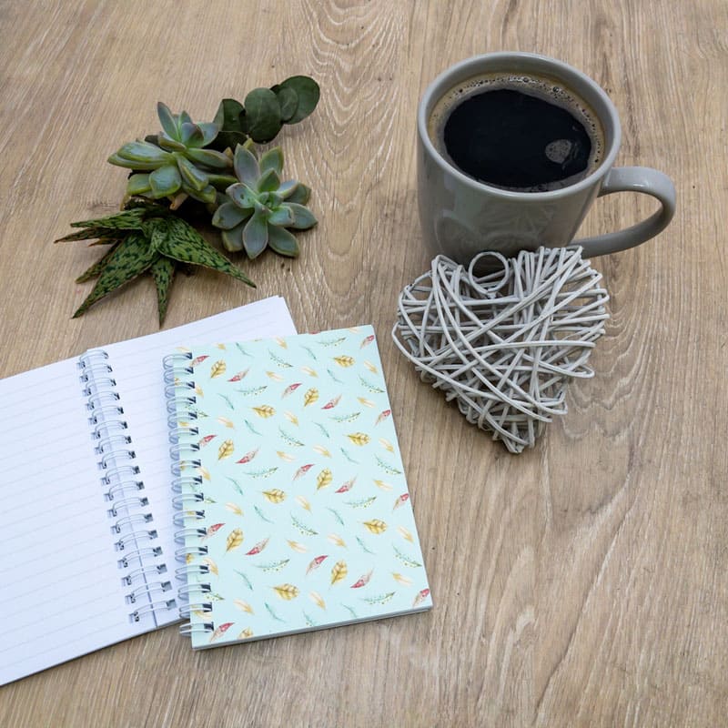 Perfect A5 Notebook - Feathers | Rareflair